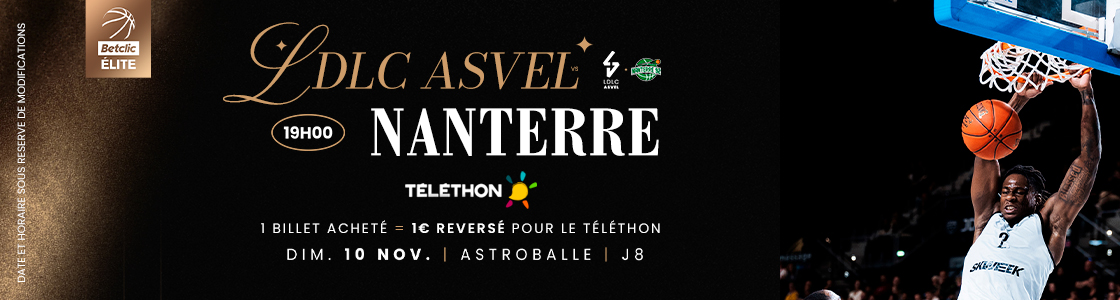 Match LDLC ASVEL - CHOLET à Villeurbanne @ Astroballe - Billets & Places